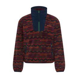 Columbia Damen Fleecepullover "SEQUOIA GROVE PRINTED HALF ZIP"rich wine horizons, Gr. XL, Obermaterial: 100% Polyester, Sweatshirts