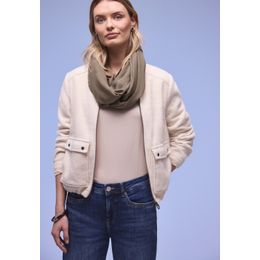 Street One Damen Looplight terra mocha, unifarben, Stoff, 100% Viskose, Modet&uuml;cher, zart