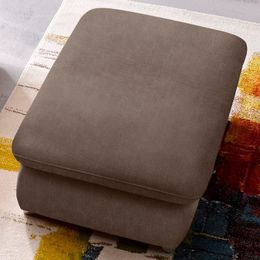 Sit & More Hocker SIT & MORE, B:101cm H:43cm T:68cm, braun, Struktur fein (97% Polyester, 3% Polyamid);Luxus-Microfaser ALTARA NUBUCK (95% Polyester, 5%