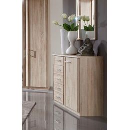 Kombikommode Wiemann, B:93cm H:89cm T:37cm, beige, Holzwerkstoff, Schlafzimmer, Sideboards, "Meran", vormontiert