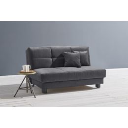 ell+ell Schlafsofa ELL + ELL, B:145cm H:90cm T:100cm, grau, 100% Polyester, Jugendzimmer, Sofas, "Tilda", Breite 145 cm, inkl. 2 Zierkissen