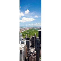Fototapete "Central Park", B/L: 1m x 2,8m, bunt, ARCHITECTS PAPER, Tapeten, Skyline Tapete Natur Fototapete Himmel Panel 1,00m x 2,80m