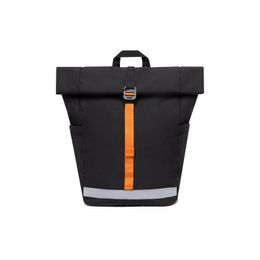 Lefrik Cityrucksack "Lars Roll", schwarz, Kunstfaser, Rucks&auml;cke, mit extra Laptopfach