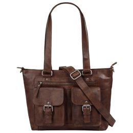SPIKES & SPARROW Damen Shopper, SPIKES & SPARROW, braun, Leder, vintage, Taschen, echt Leder