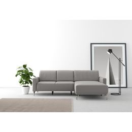 Sit & More Ecksofa SIT & MORE, B:251cm H:84cm T:163cm, grau, Wohnzimmer, Sofas, "Bailando L-Form", wahlweise mit Kopfteilverstellung und Vorziehsitz, motorisch