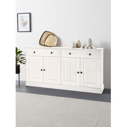Sideboard OTTO HOME, B:158cm H:80cm T:34cm, wei&szlig;, FSC-zertifiziertes Massivholz, Wohnzimmer, Sideboards, "Liotta"