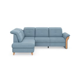 Ecksofa Home Affaire, B:269cm H:92cm T:200cm, blau, Luxus-Microfaser Euphora 100% Polyester, ;Easy Care: 98% Polyester, 2% Polyamid;Luxus-Microfaser