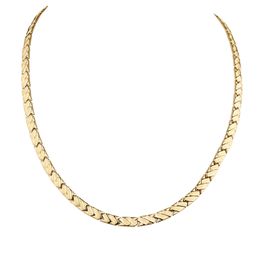 Firetti Damen Collier "Schmuck Geschenk Gold 375 Halsschmuck Halskette Collier", Gelbgold 375, L: 45 B: 5,15mm, gold, Gelbgold 375, B:5,15mm,