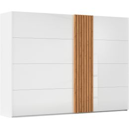 Schwebet&uuml;renschrank Rauch, B:301cm H:223cm T:69cm, wei&szlig;, Holzwerkstoff, Schr&auml;nke, "Kleiderschrank Schrank Garderobe W&auml;scheschrank TEGIO", mit