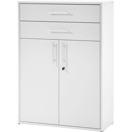 Aktenschrank BEGA OFFICE, B:80cm H:111cm T:35cm, grau, B&uuml;ro, Schr&auml;nke, "Pronto", B&uuml;roschrank Grau abschlie&szlig;bar, Mehrzweckschrank