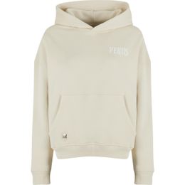 PEQUS Damen Kapuzensweatshirt "PEQUS PEQUS Back Logo Hoodie"almond, Gr. XS, 100% Baumwolle, Sweatshirts