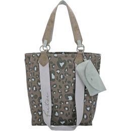 Damen Henkeltasche "Izzy02", Fritzi aus Preussen, gr&uuml;n, Baumwolle, mehrfarbig, Taschen, mit abnehmbarem Brillenetui
