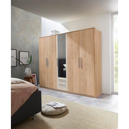 Kleiderschrank Priess, B:231cm H:195cm T:54cm, wei&szlig;, Holzwerkstoff, Jugendzimmer, Schr&auml;nke, in 3 Breiten