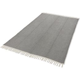 Sch&ouml;ner Wohnen Kollektion Teppich, B:80cm H:5mm L:150cm, grau, SCH&Ouml;NER WOHNEN-KOLLEKTION, Baumwolle, Wohnzimmer, Teppiche, "Cottage 6051"