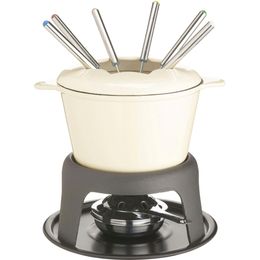 MASTER CLASS Fondue "MasterClass", B:21cm H:13cm, beige, Fondues, emailliertes Gusseisen, in Geschenkverpackung
