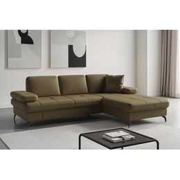 Sit & More Ecksofa SIT & MORE, B:247cm H:83cm T:171cmolive, Wohnzimmer, Sofas, "Morris Jubi, Recamiere, Breite 247 cm", mit Armteilfunktion,, wahlweise mit