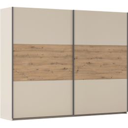 Schwebet&uuml;renschrank Rauch, B:261cm H:210cm T:59cm, beige, Holzwerkstoff, Schr&auml;nke, "Kleiderschrank Schrank Garderobe Schlafzimmerschrank SAJO", in 2