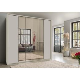 Kleiderschrank Wiemann, B:250cm H:217cm T:58cm, beige, Schlafzimmer, Schr&auml;nke, "Kansas", mit Spiegel