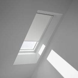 Velux Verdunklungsrollo "DKL FK08 1025SWL", FK08, stufenlos positionierbar, wei&szlig;, Kinderzimmer, Rollos, wei&szlig;e F&uuml;hrungsschienen & Griffleiste