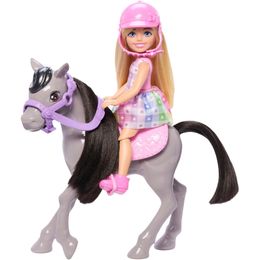 Barbie Kinder Anziehpuppe "Chelsea & Pony", bunt, Puppen