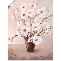 Artland "Magnolien" Blumen 1 Stk. tlg. als Leinwandbild, Poster in verschied. Gr&ouml;&szlig;en