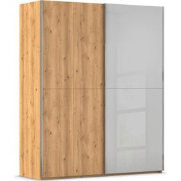 Schwebet&uuml;renschrank Rauch, B:181cm H:223cm T:68cm, grau, Holz teilmassiv, Schr&auml;nke, "Kleiderschrank Schrank Garderobe Schlafzimmerschrank