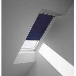 Velux Verdunklungsrollo "DKL SK06/MK04/FK04/CK02/CK04/FK06/MK06 1100S", MK06, blau, Kinderzimmer, Rollos, alufarbene F&uuml;hrungsschienen & Griffleiste