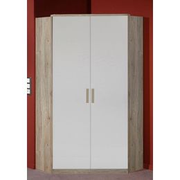 Eckschrank wimex, B:95cm H:198cm T:95cm, wei&szlig;, Schlafzimmer, Schr&auml;nke, "Bergamo"