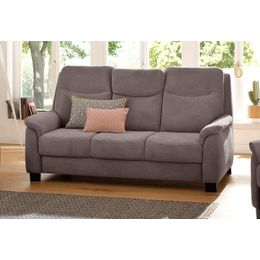 3-Sitzer Home Affaire, B:193cm H:104cm T:96cm, grau, Struktur weich (90% Polyester / 10% Polyamid);Luxus-Microfaser (100% Polyester);Luxus-Microfaser