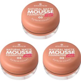 Essence Damen Foundation "NATURAL MATTE MOUSSE FOUNDATION", 48 g, beige, Teint-Kosmetika, mit Clean-Beauty-Textur