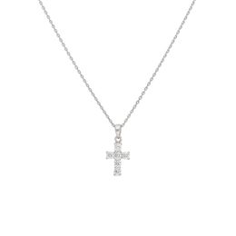 Firetti Damen Kette mit Anh&auml;nger "Schmuck Geschenk Silber 925 Halsschmuck Halskette Ankerkette Kreuz", Silber 925 (Sterlingsilber), L: 45, bunt,