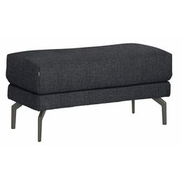 Hockerbank, B:93cm H:45cm T:48cm, grau, CREATION BY ROLF BENZ, Flachgewebe VICTORIA (41% Polyacryl 38% Polyester 21% Baumwolle), Hocker, "CR.450,