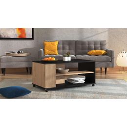Couchtisch Inosign, B:101cm H:46cm T:54,5cm, schwarz, Wohnzimmer, Tische, "Correze Kaffetisch, 100 cm, Artisan Eiche, in trendigen Farben, modern",