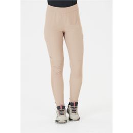 WHISTLER Damen Softshellhose "Davina"taupe, grau, Gr. 44, unifarben, 92% Polyester, 8% Elasthan, Hosen, mit Rei&szlig;verschluss am Beinsaum