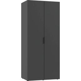 Kleiderschrank wimex, B:80cm H:185cm T:54cm, grau, Holzwerkstoff, Ankleidezimmer, Schr&auml;nke, "Modena Kleiderschrank, Gestalte dein Schranksystem