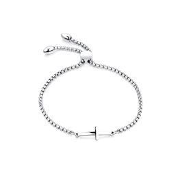 Firetti Damen Armkette "Schmuck Geschenk Armschmuck Armband Erbskette Kreuz", 22cm, Edelstahl, silber, Edelstahl, Armb&auml;nder