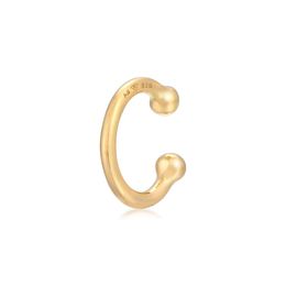 Elli Damen Single-Ohrstecker "ClipOn Nasenpiercing Septum Basic Kugel 925 Silber", gold, Silber 925 (Sterlingsilber), Ohrringe