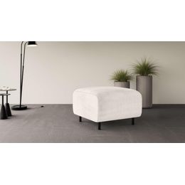 Polsterhocker Home Affaire, B:70cm H:46cm T:70cm, beige, 100% Polyester, Hocker, "ARROS klein mit Wellenunterfederung, Ma&szlig;e B/T/H: 70/70/46 cm",