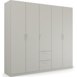 Dreht&uuml;renschrank Rauch, B:226cm H:210cm T:54cm, grau, Holzwerkstoff, Schr&auml;nke, "Pure by Quadra Spin"