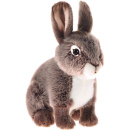 Heunec Kinder Kuscheltier "Streichelzoo, Hase", grau, Pl&uuml;sch, Polyester, H:21cm, Pl&uuml;schfiguren