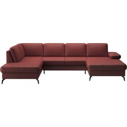 Sit & More Wohnlandschaft SIT & MORE, B:300cm H:83cm T:202cmmerlot, Sofas, "Morris Jubi", mit Armteilfunktion & 1 Zierkissen, optional Bettfunktion