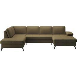Sit & More Wohnlandschaft SIT & MORE, B:300cm H:83cm T:202cmolive, Sofas, "Morris Jubi", mit Armteilfunktion & 1 Zierkissen, optional Bettfunktion