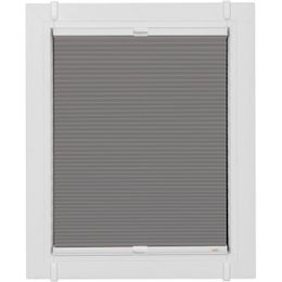 Plissee SUNLINES, B:66cm H:125cm, grau, Obermaterial: 100% Polyester, Plissees, "Start-up Style Honeycomb", verspannt mit Simply-Fix Klemmtr&auml;ger,