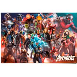 Poster Reinders, B:91,5cm H:61cm T:0,1cm, bunt, Papier, Kinderzimmer, Bilder, "Marvel - Avengers Endgame"