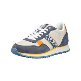 Napapijri Herren Sneaker "Napapijri Sneaker Lederimitat/Textil", Gr. 41navy, wei&szlig;, Lederimitat, Textil, Schuhe