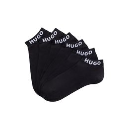 HUGO UNDERWEAR Herren Freizeitsocken "3P AS UNI CC", Gr. 43, schwarz, Baumwollmischung, unifarben, Socken, mit Logostickerei