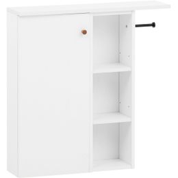 Seitenschrank Schildmeyer, B:70,7cm H:74,3cm T:17cm, wei&szlig;, FSC-zertifizierter Holzwerkstoff, Schr&auml;nke, "Bjarne, Breite 70 cm, Griff aus Massivholz",