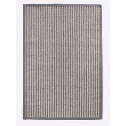 Teppich HEINE HOME, B:200cm H:10mm L:290cm, grau, Sisal, Wolle, Wohnzimmer, Teppiche