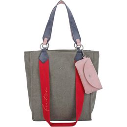 Damen Henkeltasche "Izzy02", Fritzi aus Preussen, grau, Baumwolle, mehrfarbig, Taschen, mit abnehmbarem Brillenetui