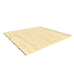Gartenhaus-Fu&szlig;boden Nordic Holz, B:294cm H:2,8cm T:294cm, beige, Massivholz, Gartenhaus-Fu&szlig;b&ouml;den, "FELIX_FYNN 3", passend f&uuml;r die Gartenh&auml;user Finn